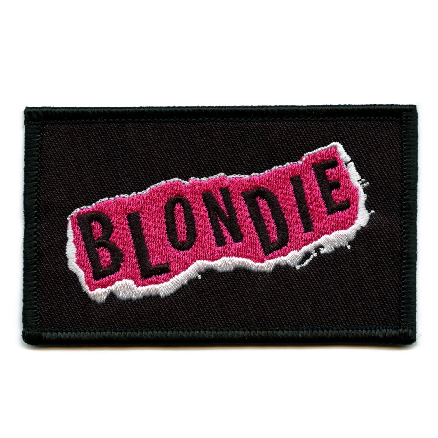 Blondie Pink Punk Logo Patch Women Rock Icon Embroidered Iron On ...
