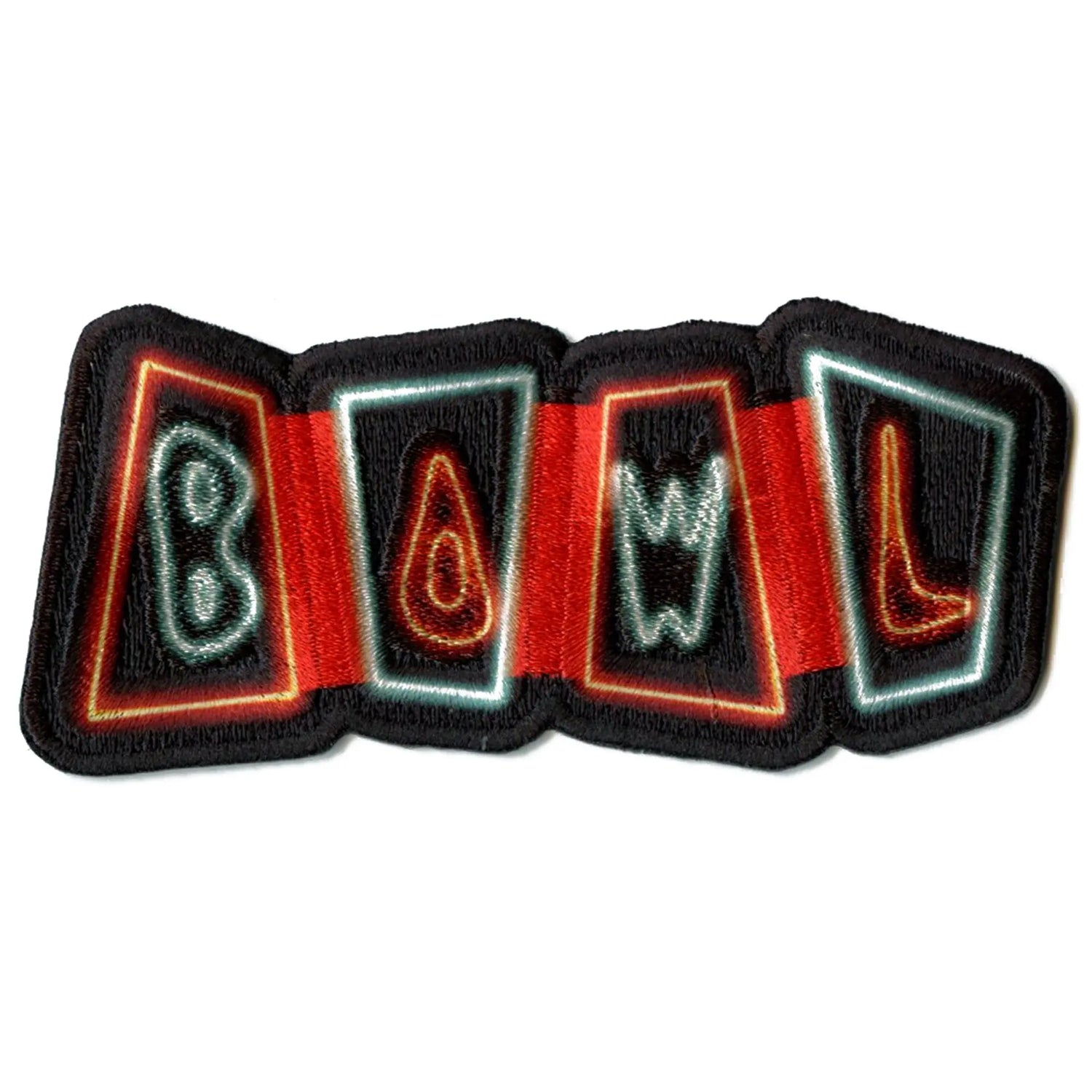 Bowling Pin Embroidered Iron On Patch – Patch Collection