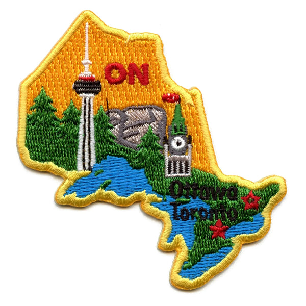 Ontario Patch Canada Province Embroidered Iron On – Patch Collection