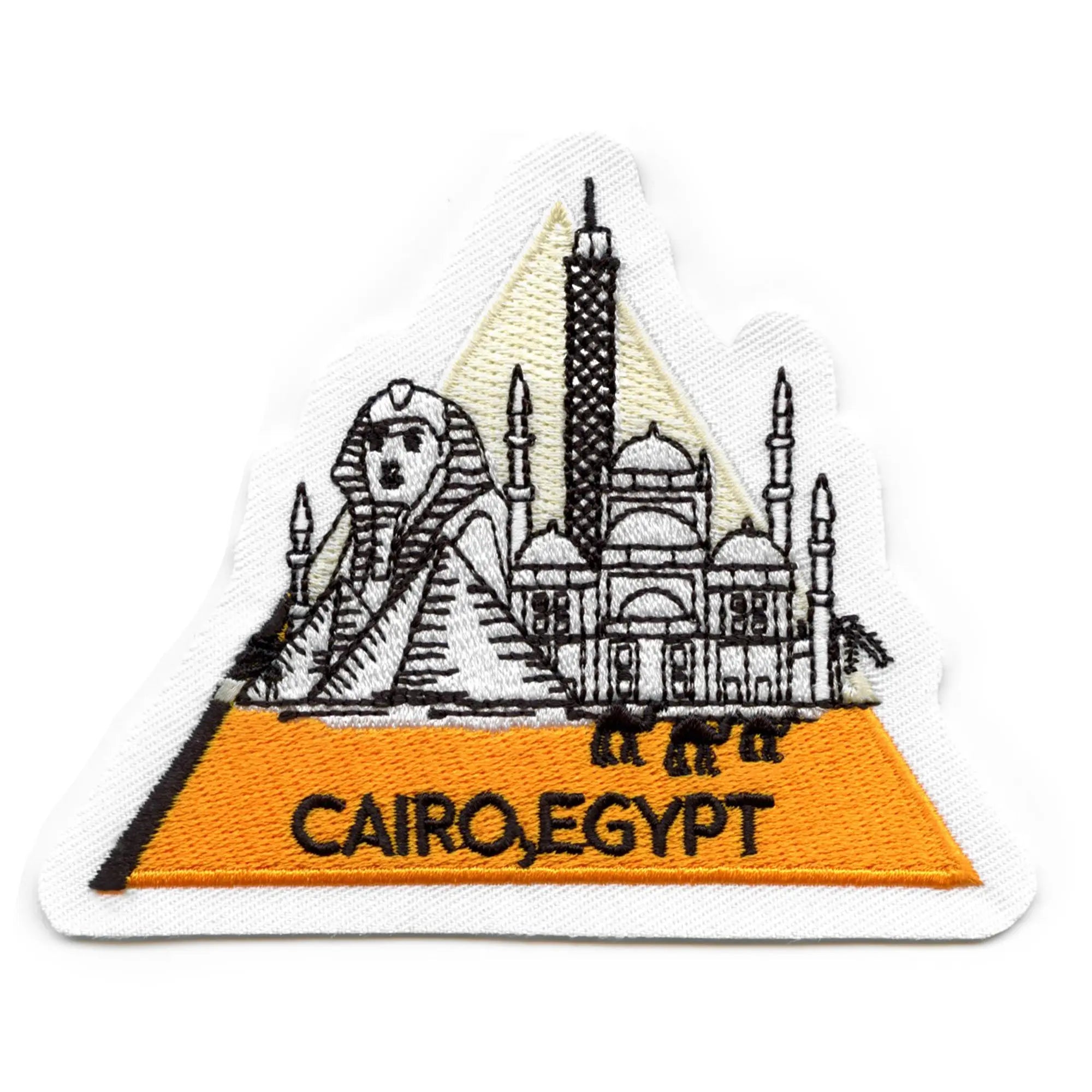 Cairo Egypt Pyramid Patch Temple Statues Desert Embroidered Iron On ...
