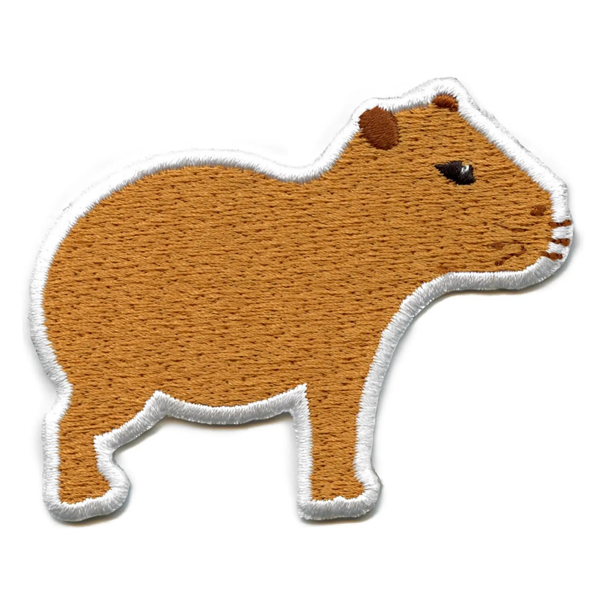 Cute Capybara Patch Large Aquatic Mammal Embroidered Iron On – Patch ...