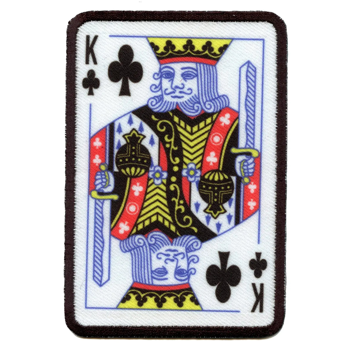 King Of Clubs Card FotoPatch Game Deck Embroidered Iron On – Patch ...