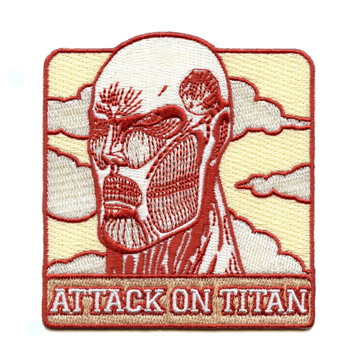 Attack On Titan Colossal Portrait Patch Red Titan – Patch Collection