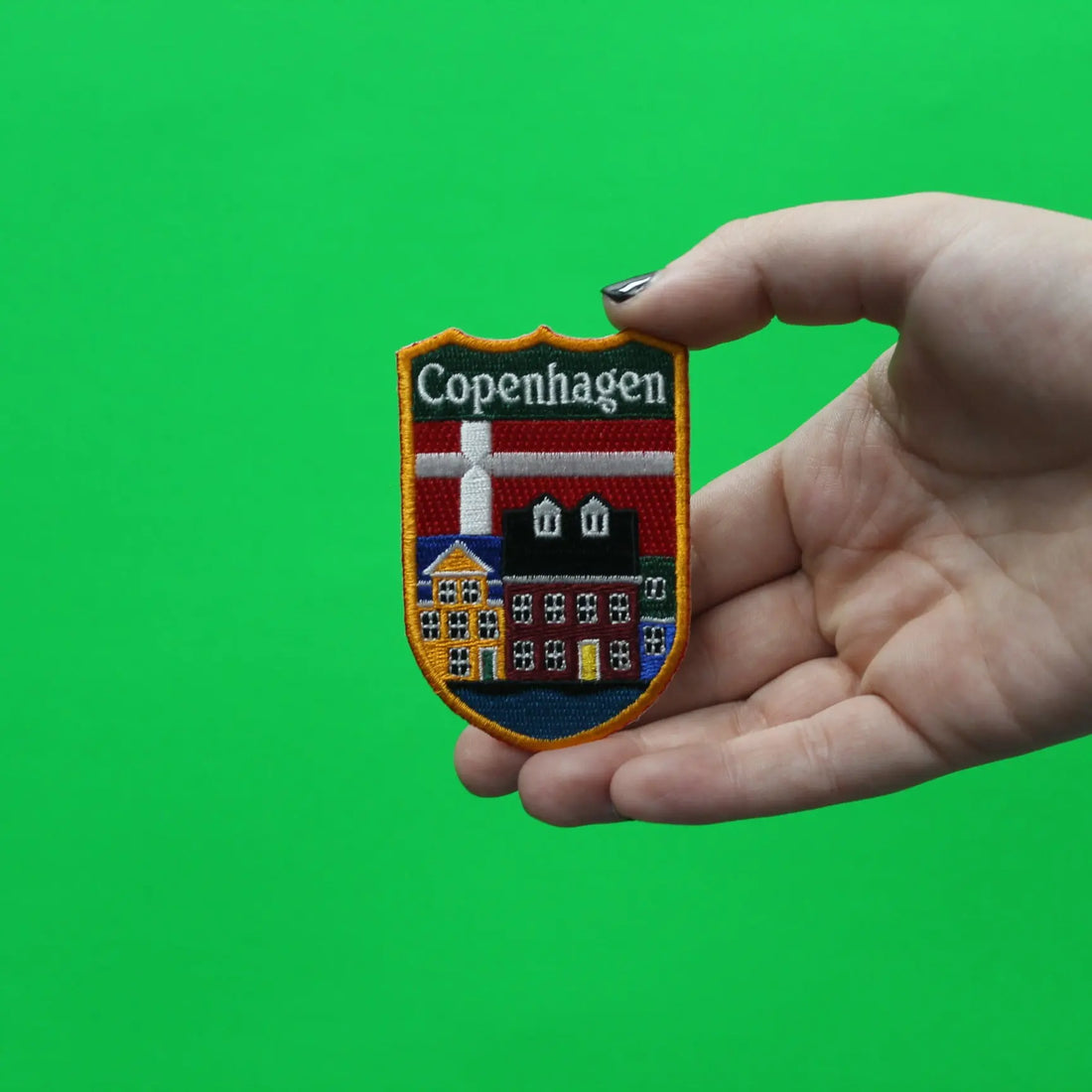 Copenhagen Denmark Shield Embroidered Iron On Patch – Patch Collection