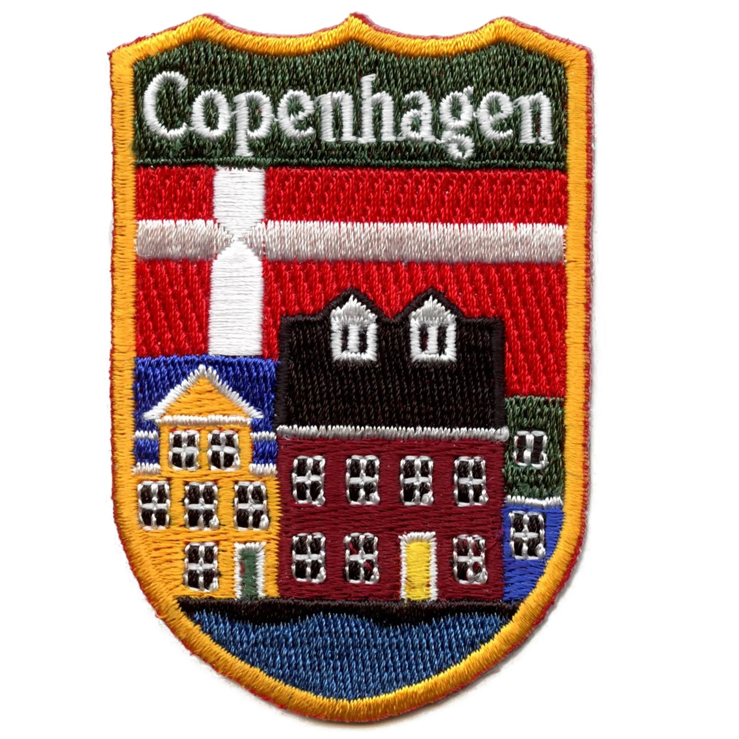 Copenhagen Denmark Shield Embroidered Iron On Patch – Patch Collection