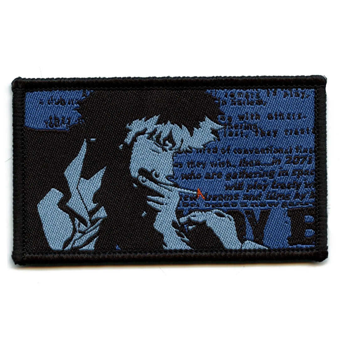 Cowboy Bebop Spike Blue Patch Anime Bounty Western Woven Iron On ...