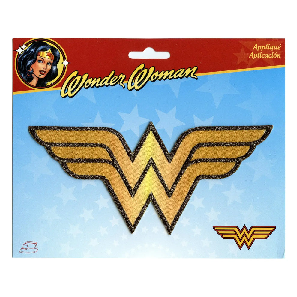 DC Comics Wonder Woman Glitter Logo Iron on Applique Patch - L – Patch ...