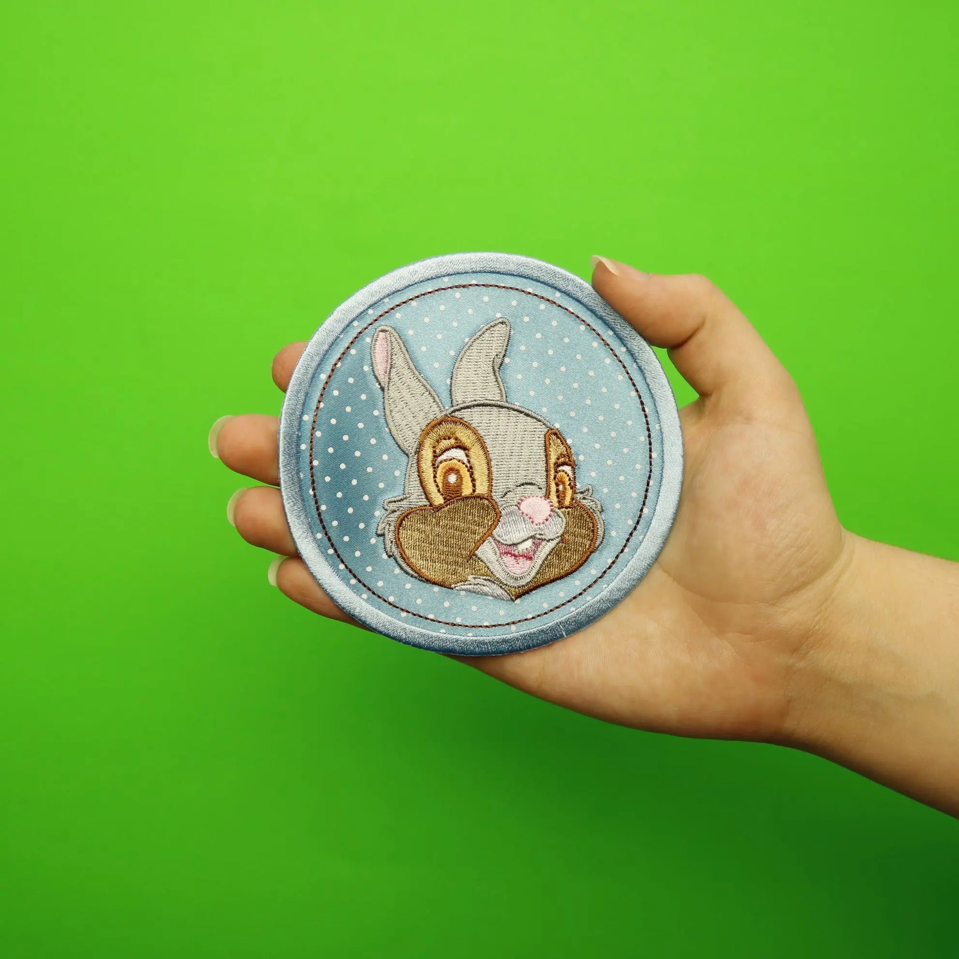 Disney Thumper In Circle Embroidered Applique Iron On Patch – Patch ...