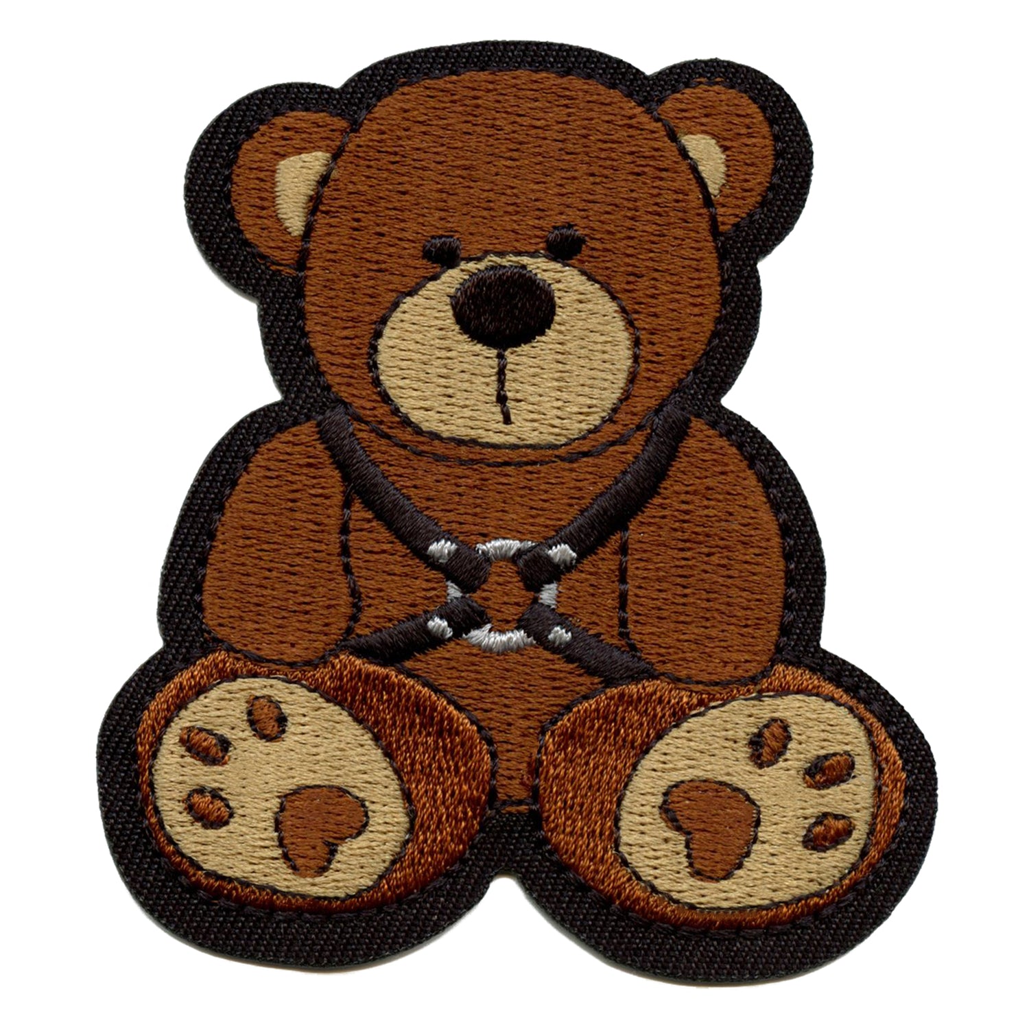 Bondage Teddy Bear Patch Kink Fetish Embroidered Iron On – Patch Collection