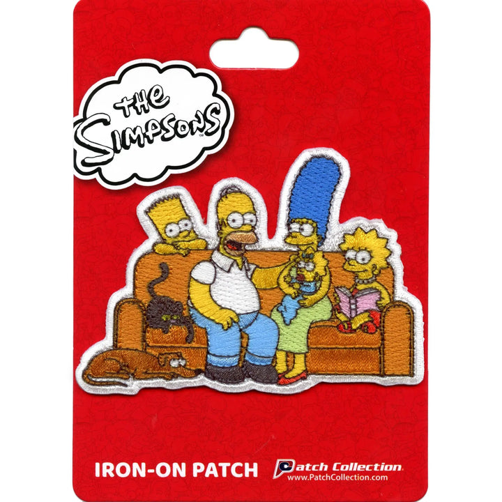 The Simpsons Family Portrait Patch Homer Bart Marge Lisa Embroidered Iron On – Patch Collection