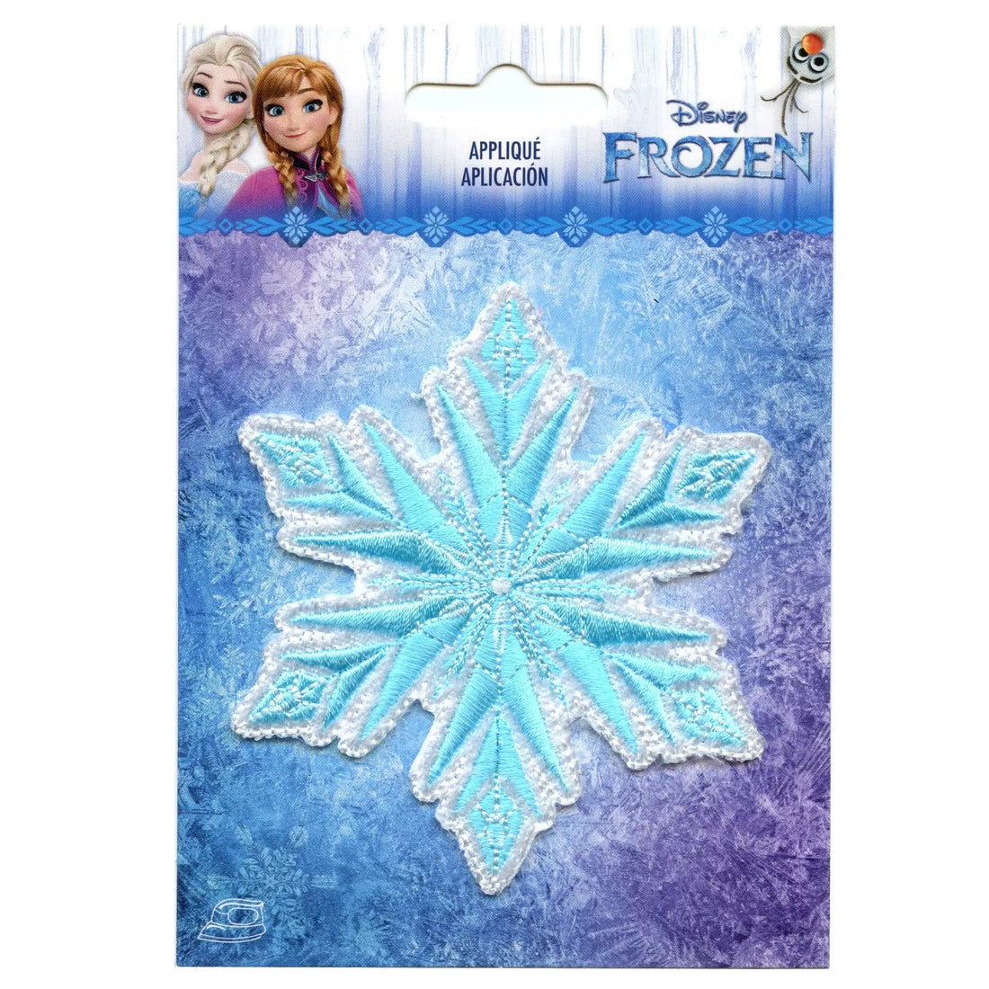 Disney's Frozen Elsa's Snowflake Embroidered Applique Iron On Patch ...