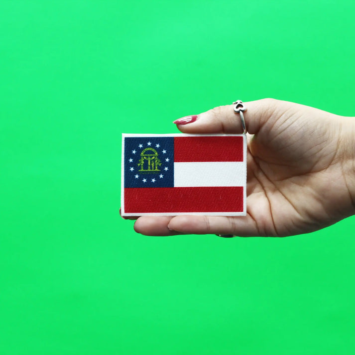 Georgia State Flag Sublimated Patch Embroidered Iron On – Patch Collection