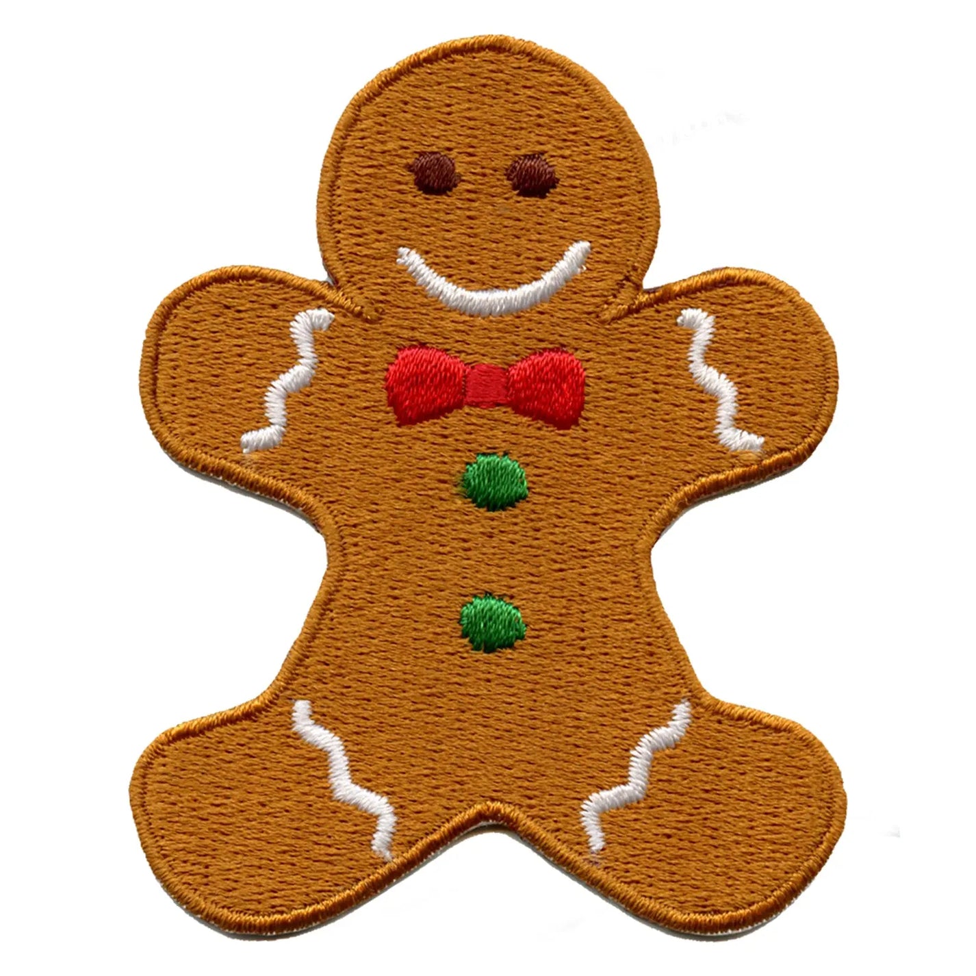Gingerbread Man Cookie Embroidered Iron On Patch – Patch Collection