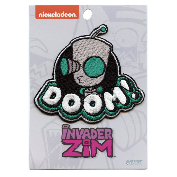 Invader Zim Gir's "Doom" Embroidered Iron On Patch – Patch Collection