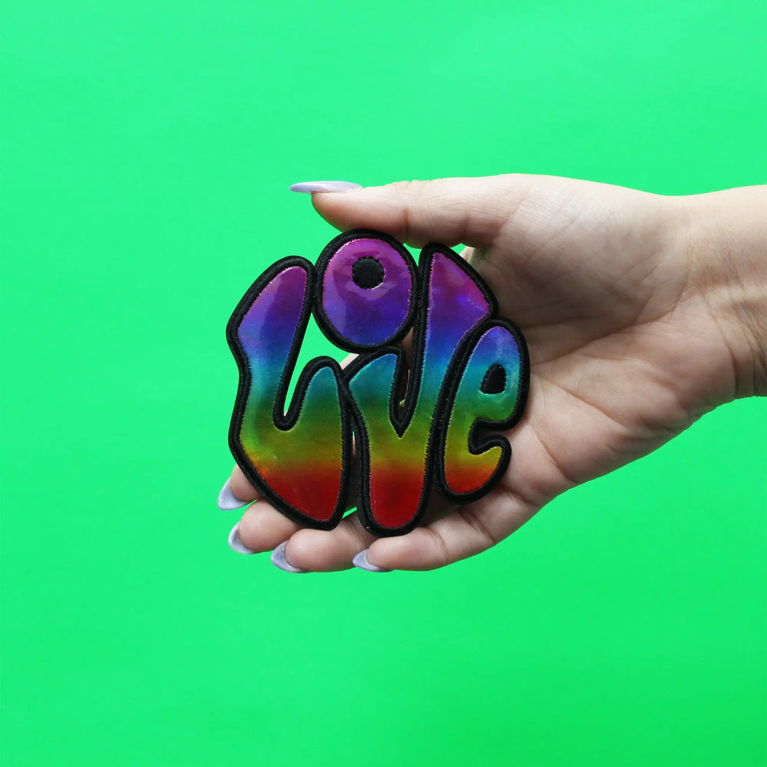 Groovy Love Patch Hippie Style Embroidered Iron On – Patch Collection