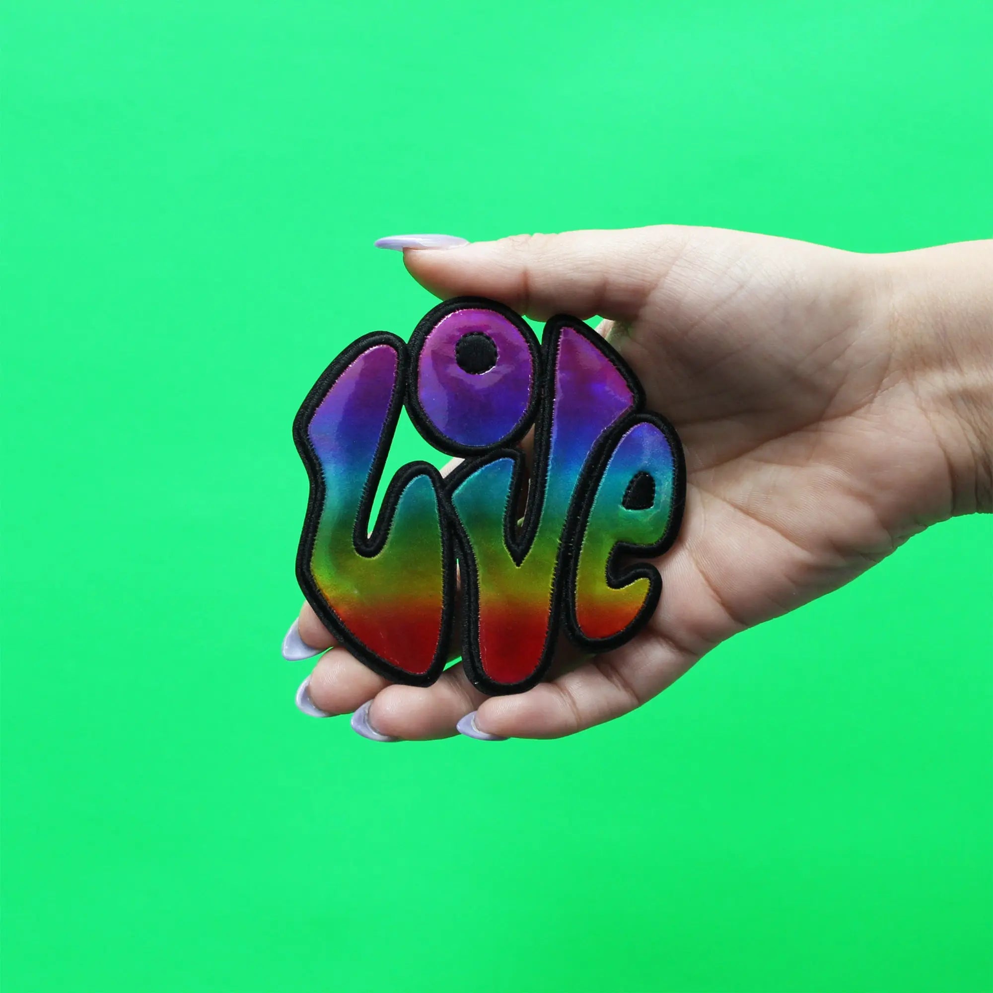 Groovy Love Patch Hippie Style Embroidered Iron On – Patch Collection