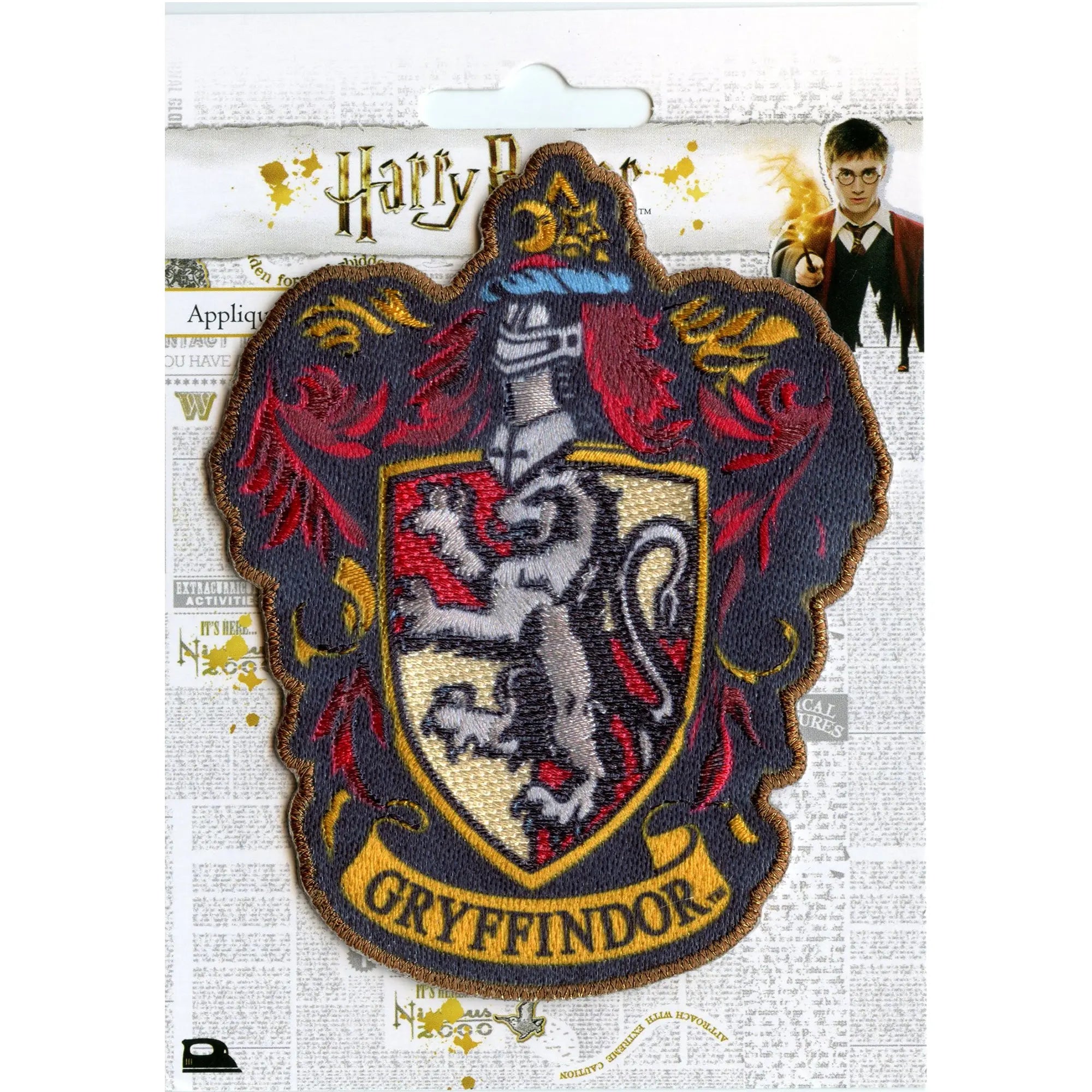 Harry Potter Gryffindor Crest Sublimated Embroidered Iron On Patch ...