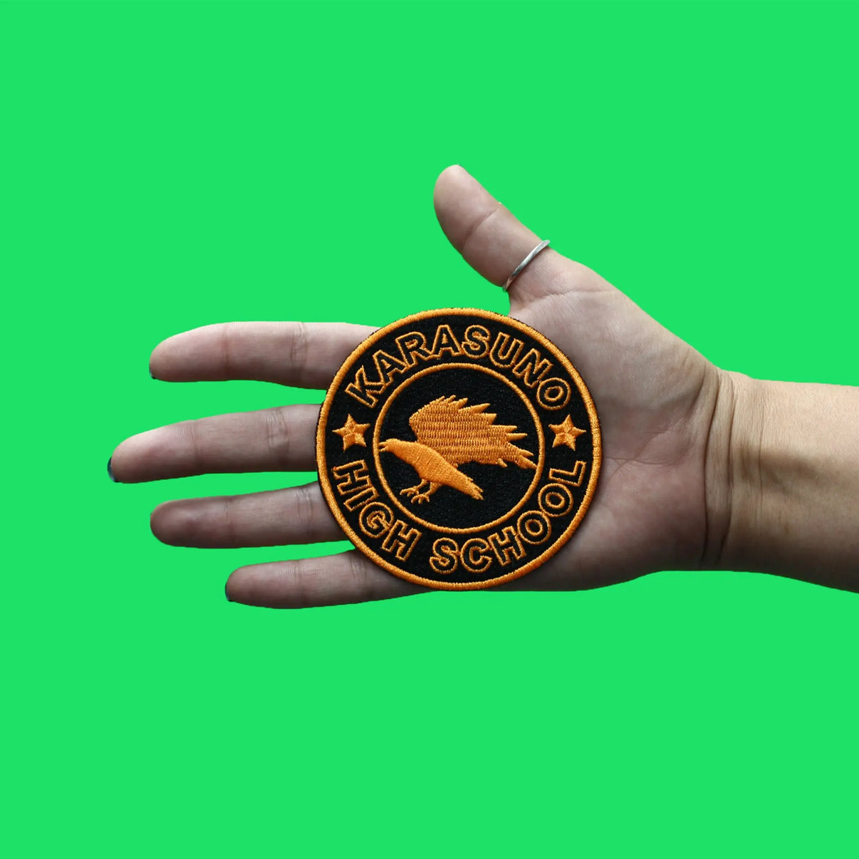 Haikyuu!! Karasuno High School Patch Crow Emblem Volleyball Embroidered ...