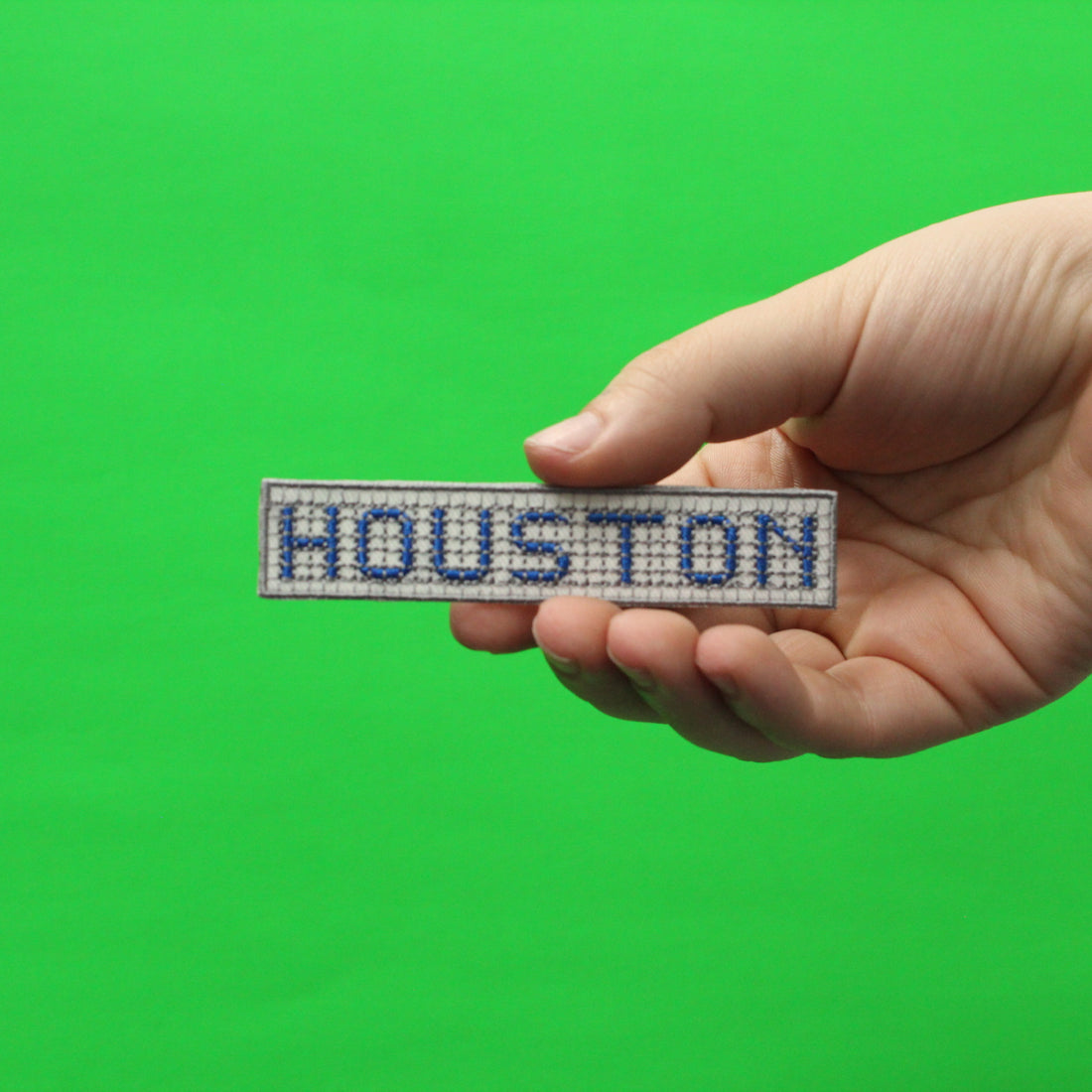 Houston Blue Tile Curb Street Sign Address Iron On Embroidered Patch ...