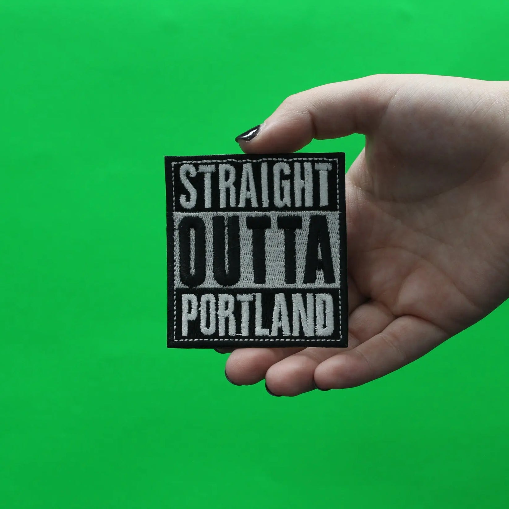 Straight Outta Portland Embroidered Iron On Patch – Patch Collection
