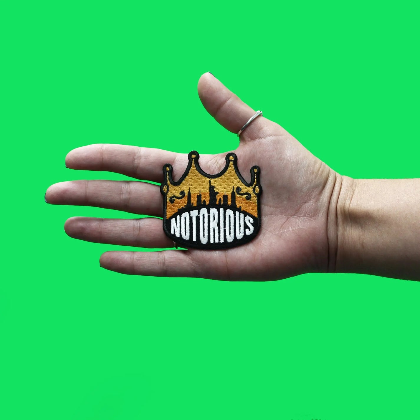 King Of New York Patch Notorious Crown Rapper Embroidered Iron On ...