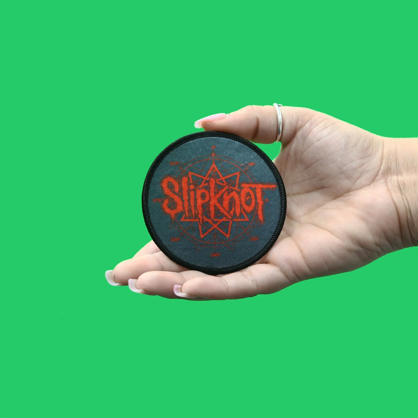 Slipknot Nonogram Small Round Patch Mask American Metal Sublimated Iron ...