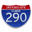 Illinois Interstate 290 Sign Patch Travel Highway Memory Embroidered ...