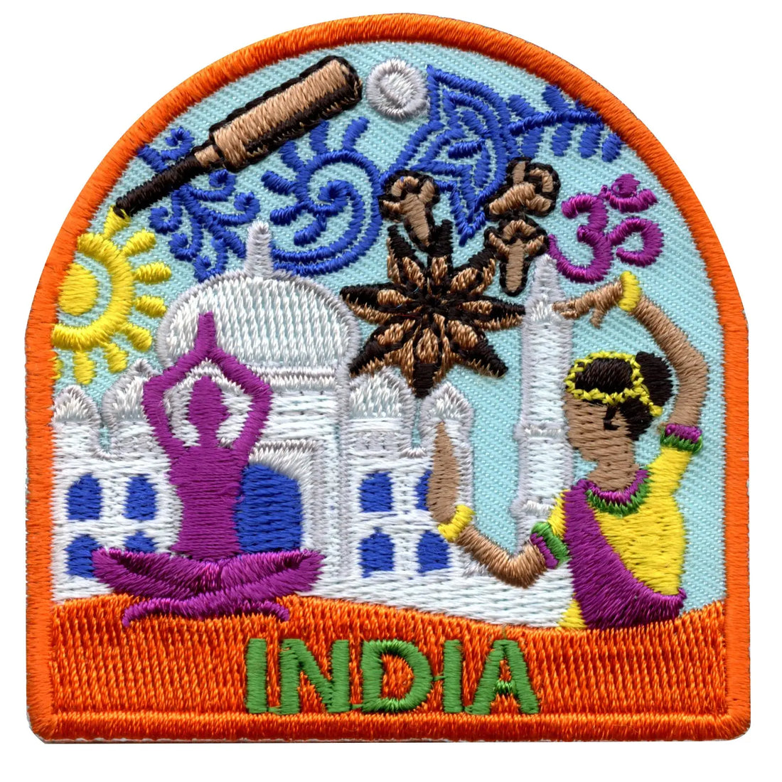 India Travel Embroidered Iron On Patch – Patch Collection