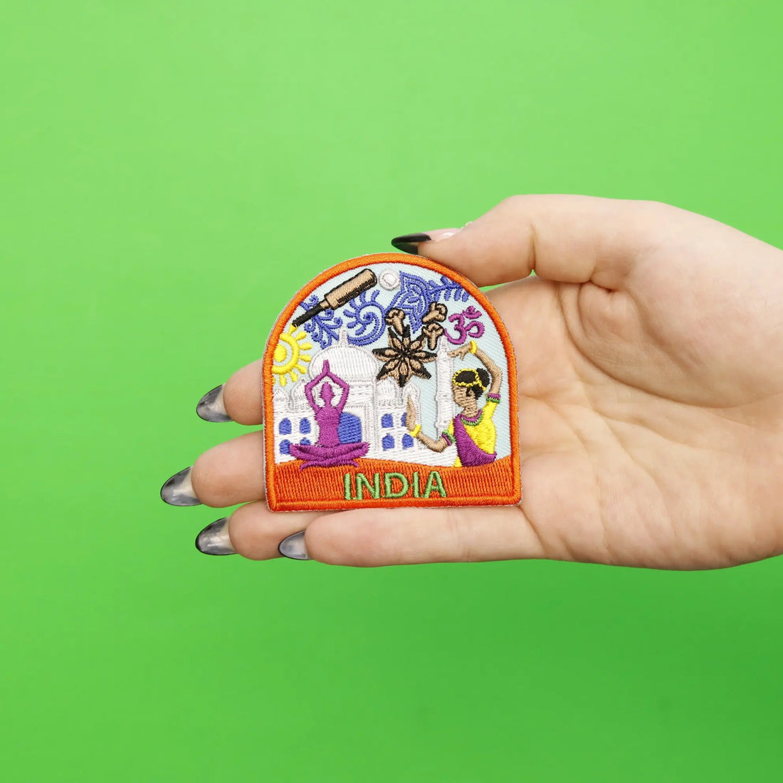 India Travel Embroidered Iron On Patch – Patch Collection