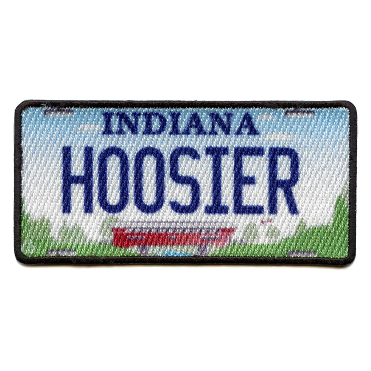 Indiana State License Plate Patch Hoosier Travel Sublimated Iron On ...