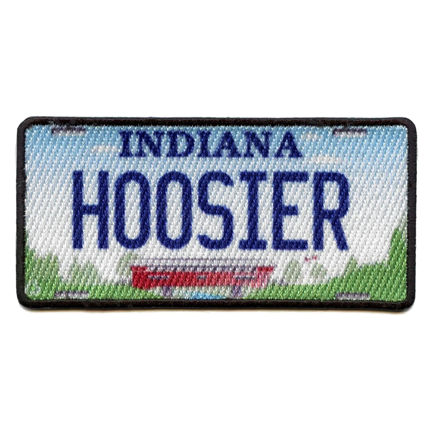 Indiana State License Plate Patch Hoosier Travel Sublimated Iron On ...