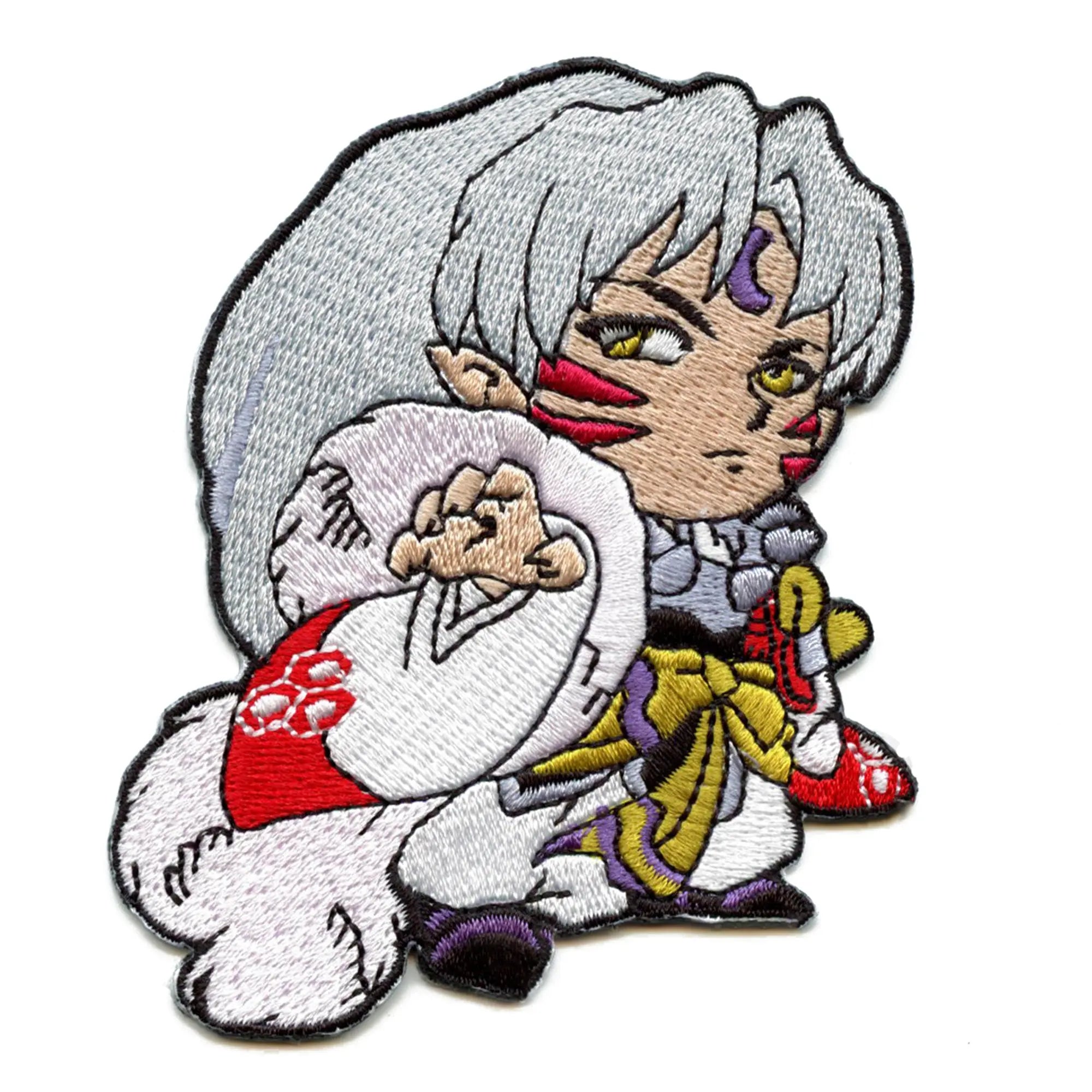 Inuyasha Sesshomoru Pose Patch Full Body Anime Embroidered Iron On ...