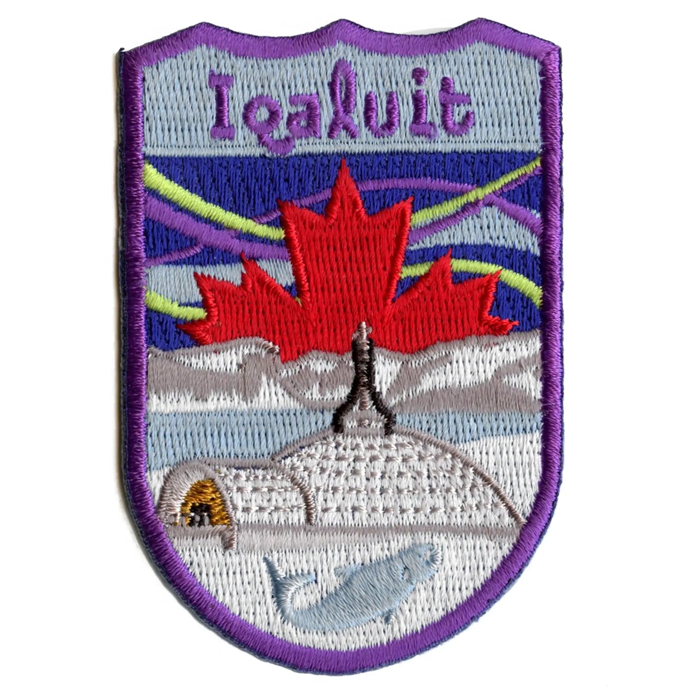 Iqaluit Canada Shield Embroidered Iron On Patch – Patch Collection