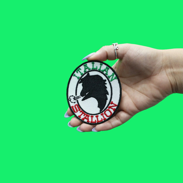 Italian Stallion Patch Horse Logo Embroidered Iron On – Patch Collection
