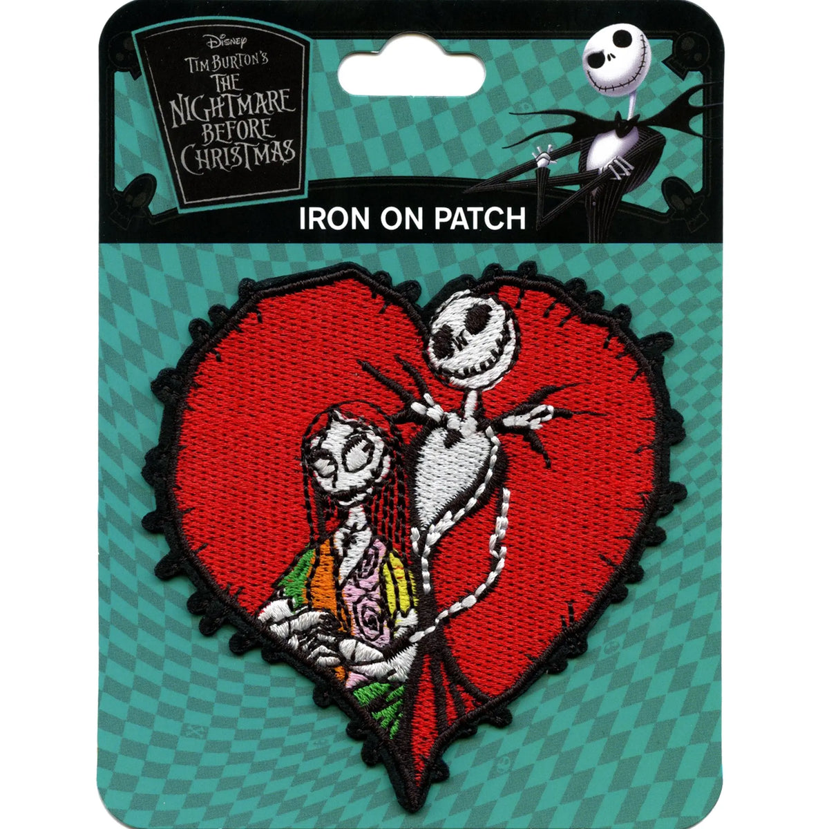 Nightmare Before Christmas Jack Skellington and Sally Disney Iron On ...