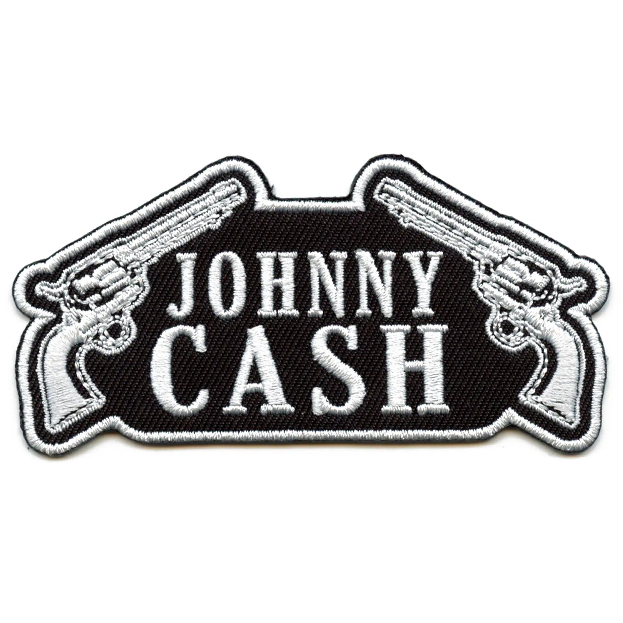 Johnny Cash Gun Logo Patch Country Legend Icon Embroidered Iron On ...