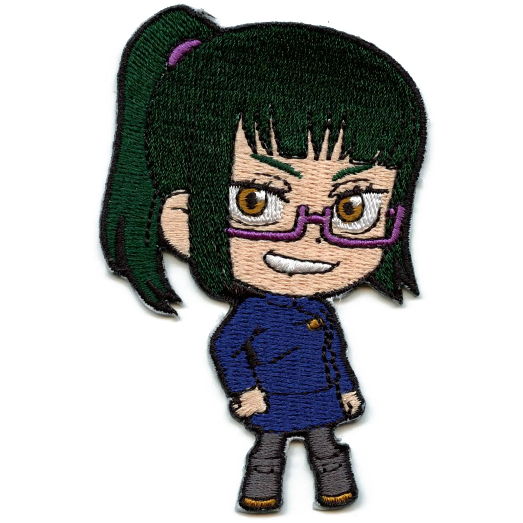 Jujutsu Kaisen Maki Chibi Patch Demon Hunter Hero Embroidered Iron On ...