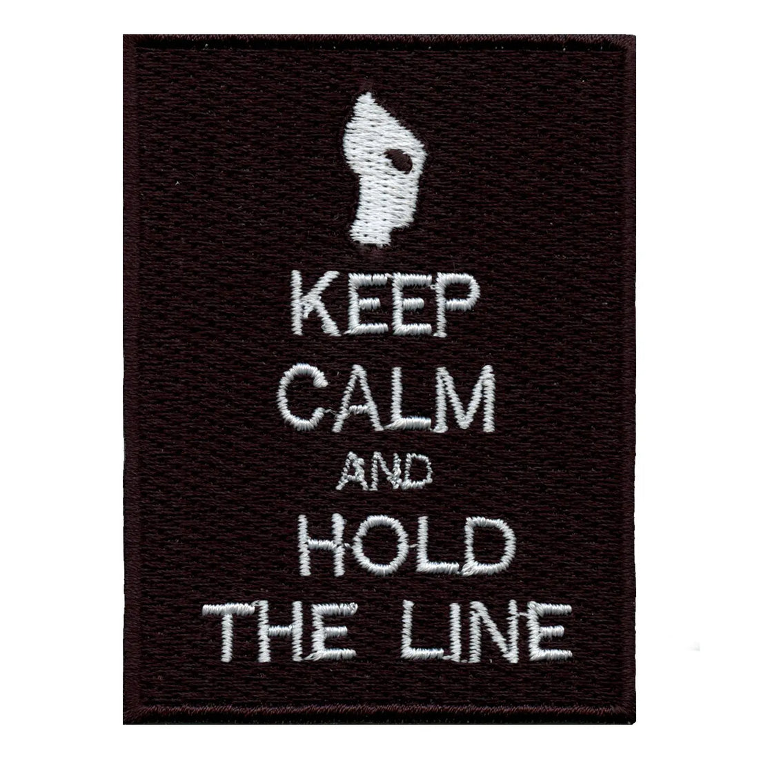 Keep Calm And Hold The Line Gaming Iron On Embroidered Patch – Patch ...