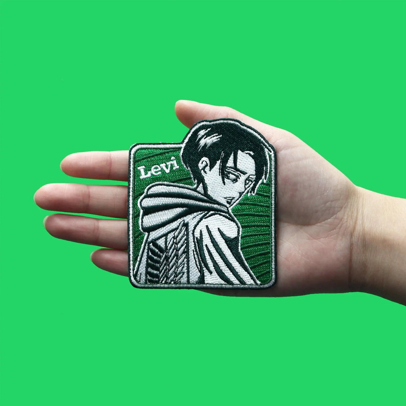 Attack On Titan Patch Captain Levi Ackerman Soldier Embroidered Iron O ...