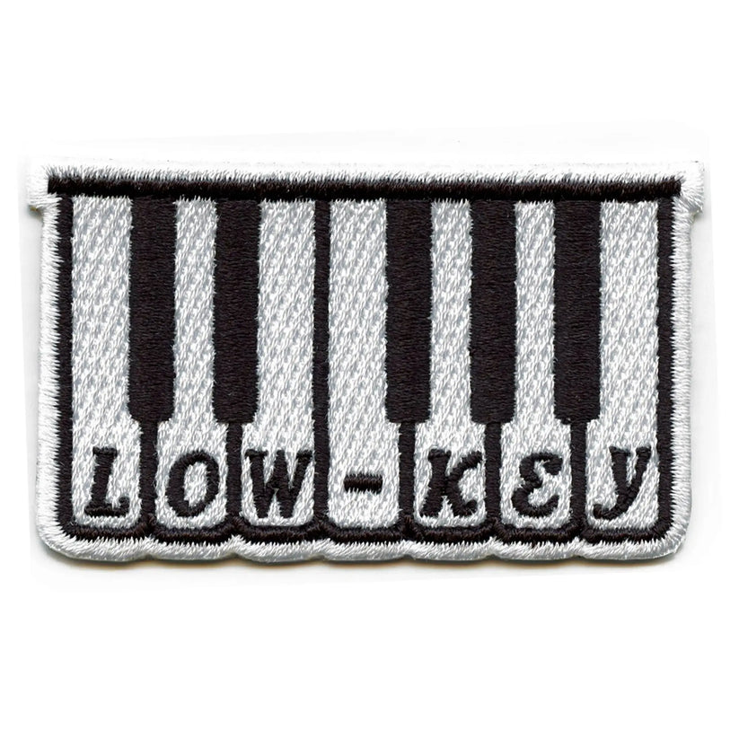 Lowkey Patch Music Keyboard Embroidered Iron On – Patch Collection