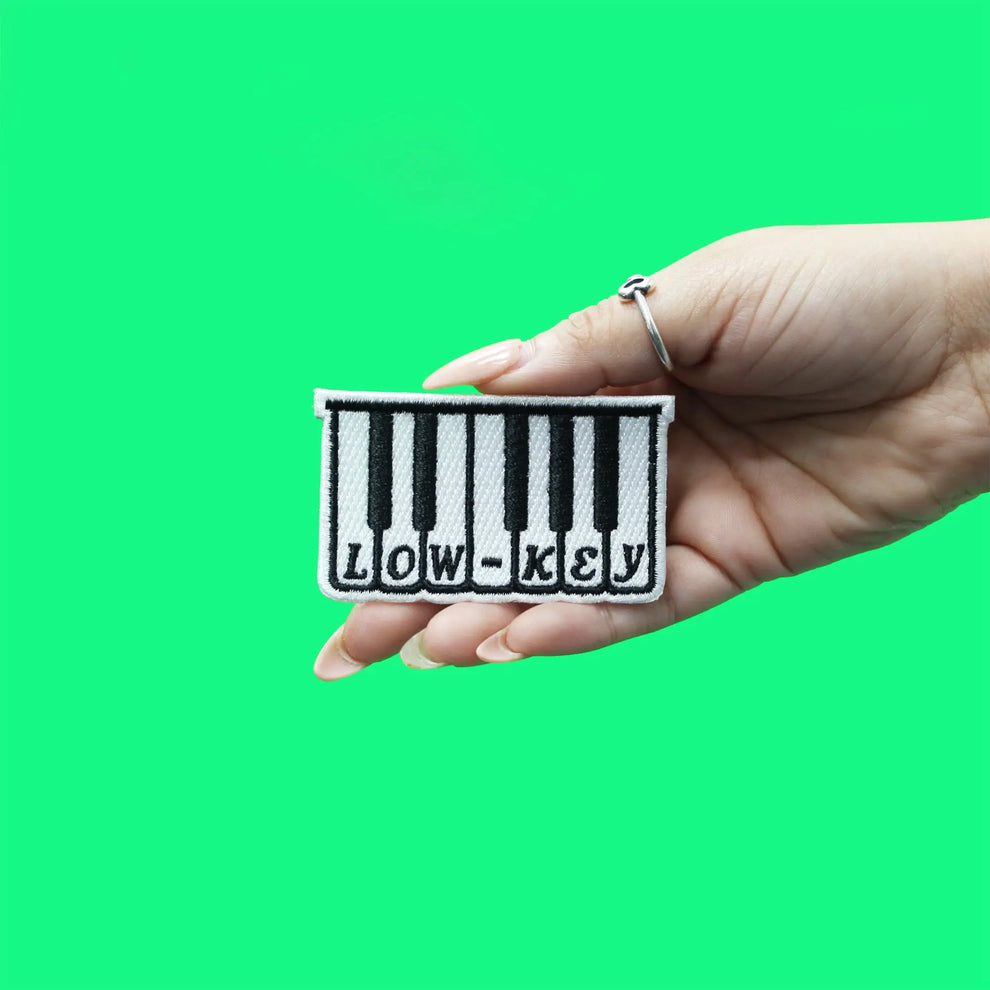 Lowkey Patch Music Keyboard Embroidered Iron On – Patch Collection