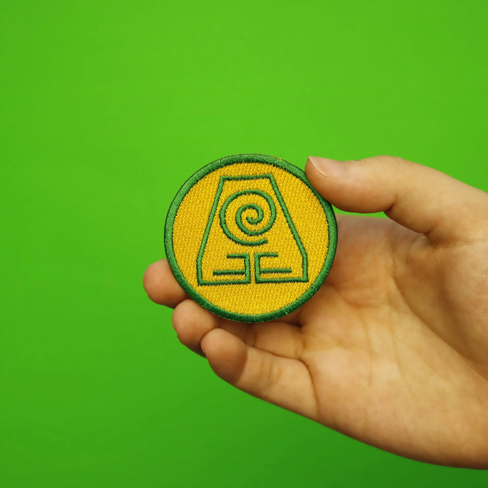 Earth Nation Symbol Round Embroidered Iron On Patch – Patch Collection