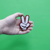 Official Mickey Mouse Glove Peace Sign Embroidered Iron On Patch ...