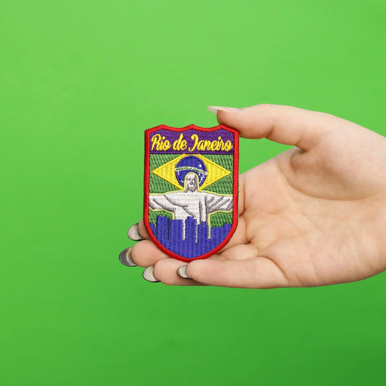 Rio de Janeiro Brazil Shield Embroidered Iron On Patch – Patch Collection