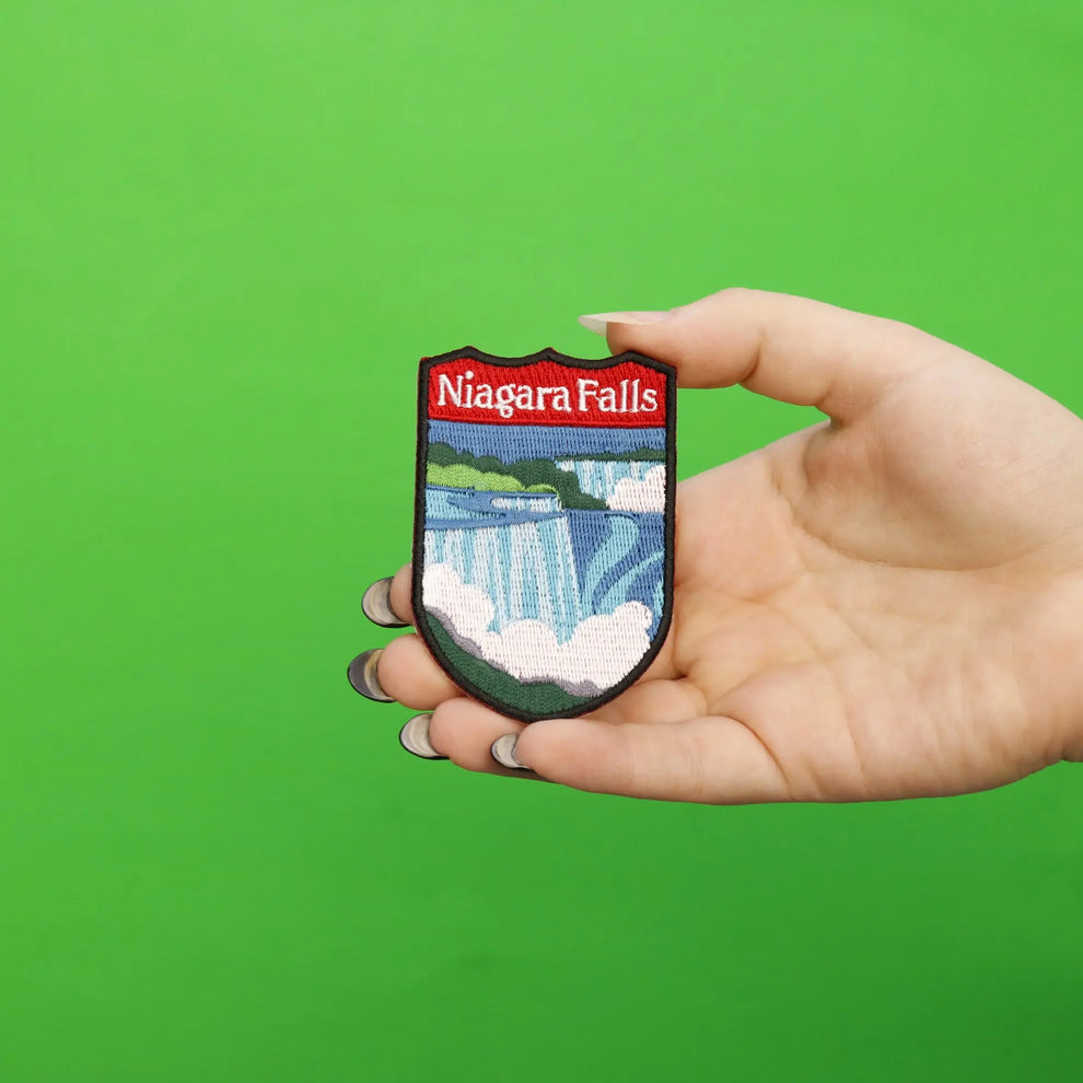 Niagara Falls USA Shield Embroidered Iron On Patch – Patch Collection