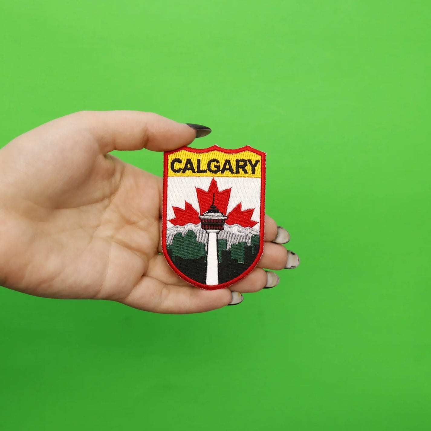 Calgary Canada Shield Emroidered Iron on Patch – Patch Collection