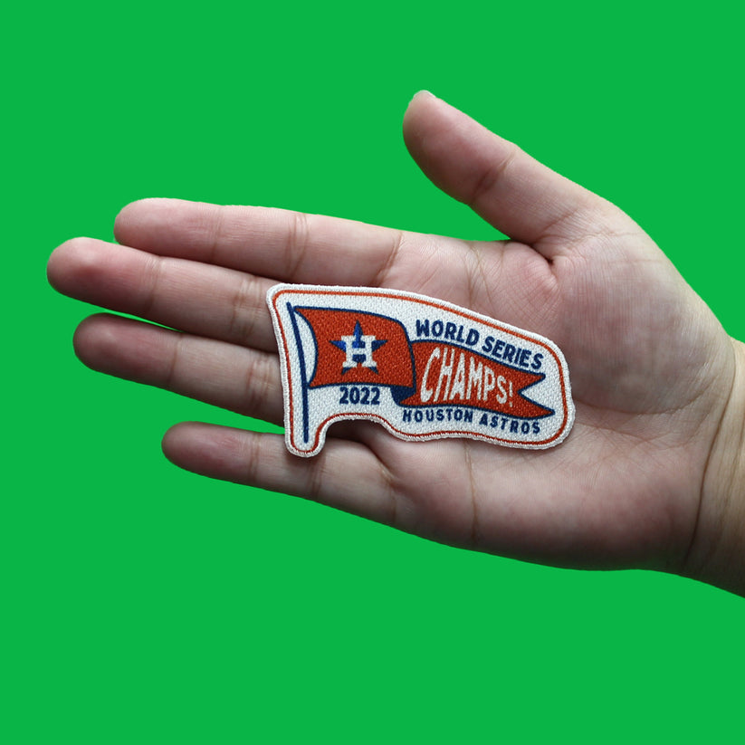 2022 MLB World Series Champions Houston Astros Waiving Flag Fan Patch ...