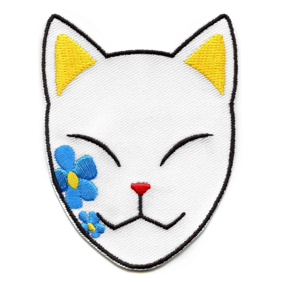 Demon Slayer Patch Makomo's Mask Embroidered Iron On – Patch Collection