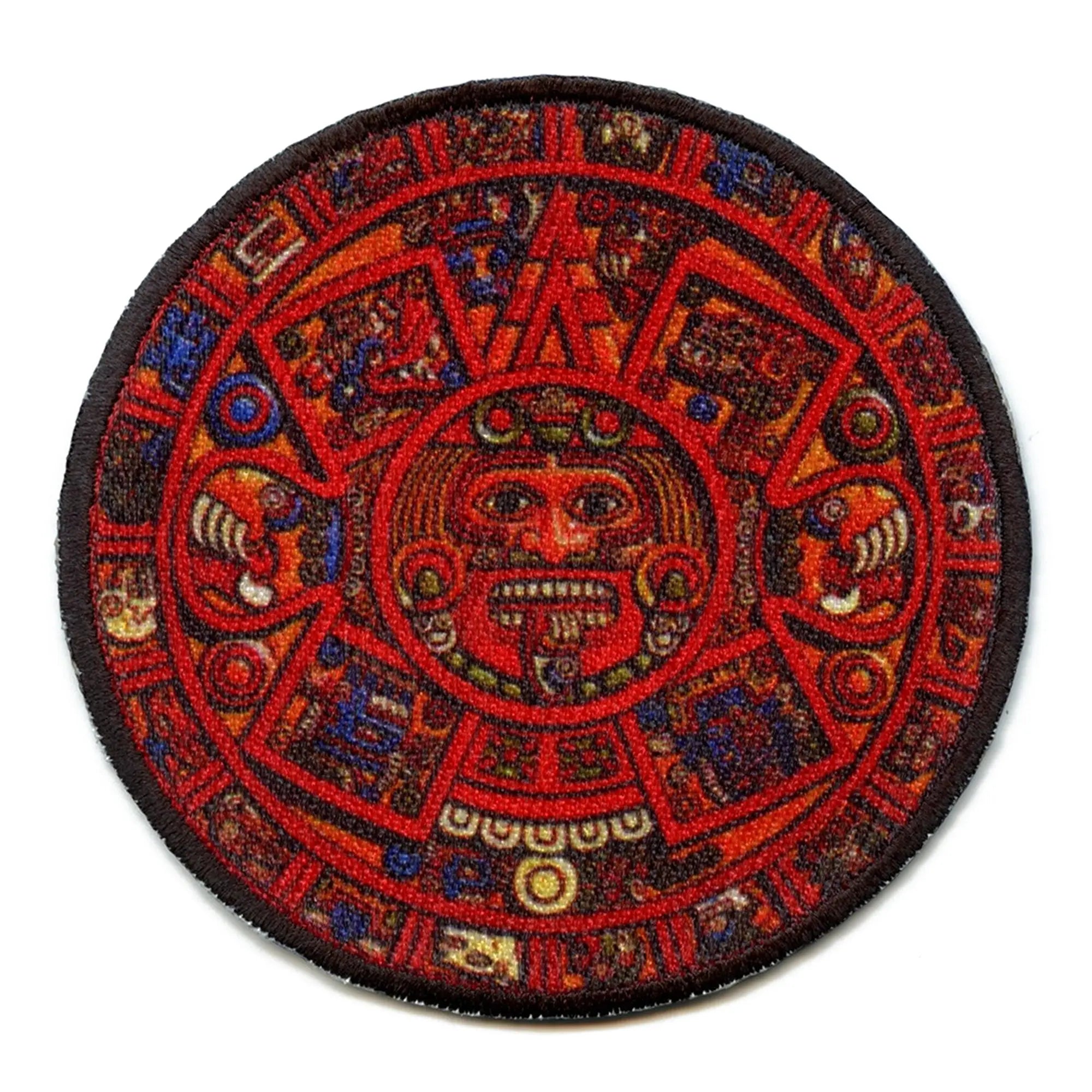 Mayan Calendar Patch Hispanic Culture Embroidered Iron On – Patch ...