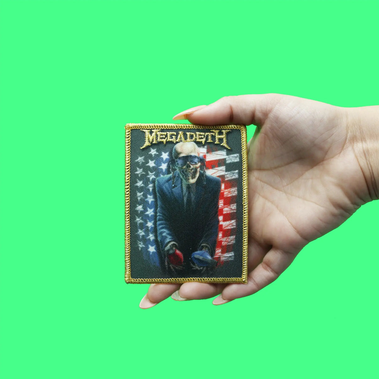 Official Megadeth Patch Professional Skeleton Embroidered Iron On ...